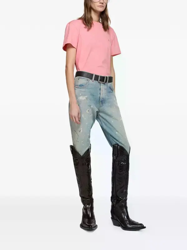 Acne Studios Regular Fit T-shirt - Pink