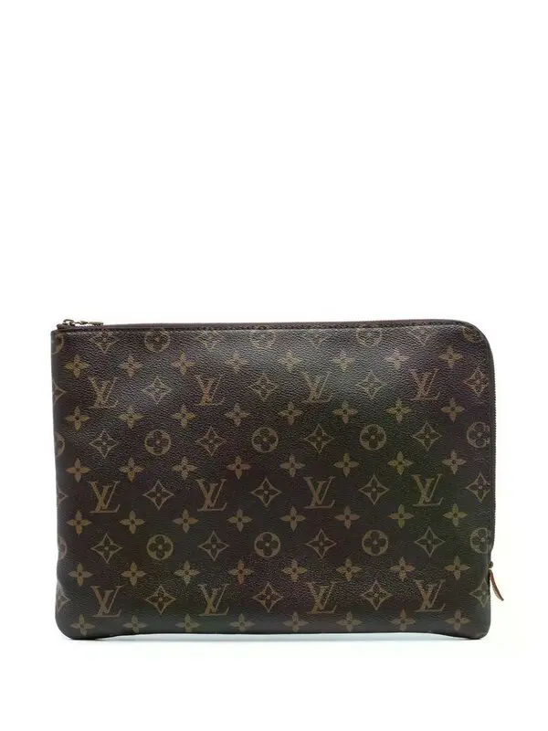 LOUIS VUITTON 2018 Monogram Etui Voyage Mm Clutch - Brown
