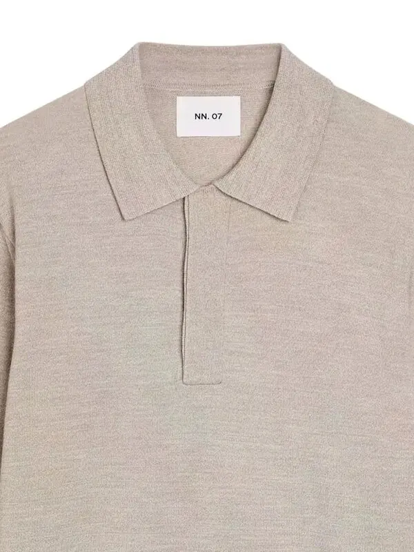 Nn07 Emerson Long-sleeve Polo Shirt - Neutrals