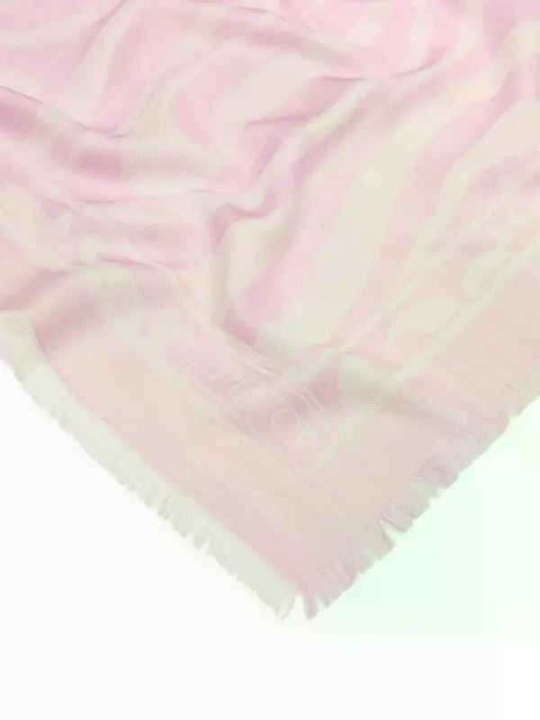 Emilio Pucci Marmo-print Jacquard Silk Scarf