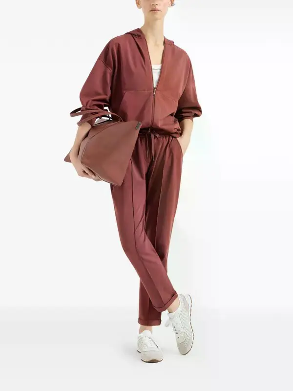 Brunello Cucinelli Drawstring Track Pants - Red