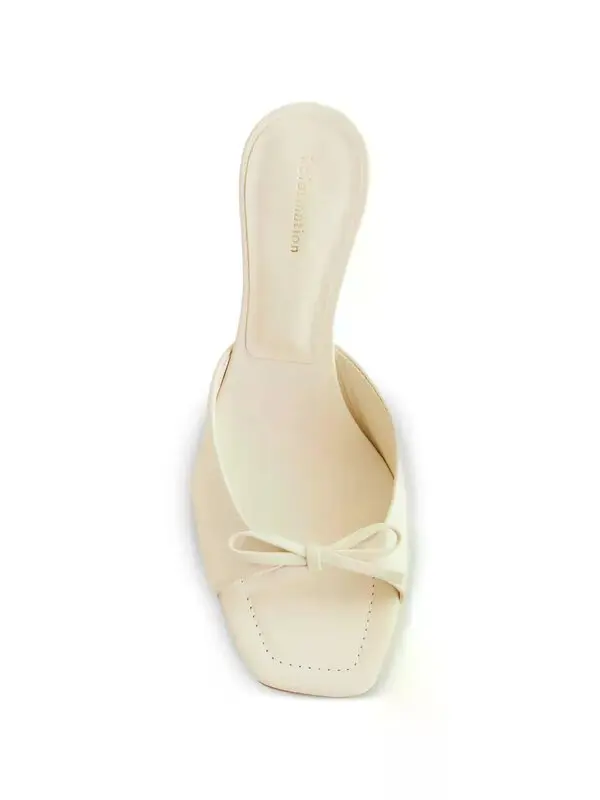 REFORMATION Clementine Bow Heeled Sandals