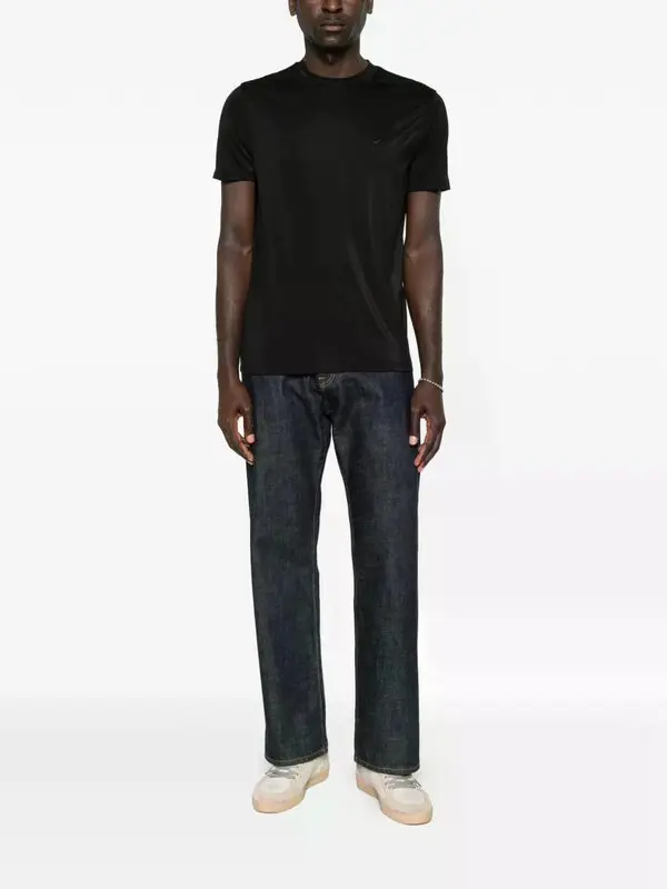 Emporio Armani Logo-detail T-shirt - Black