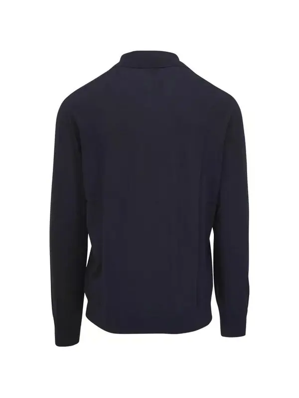 MAURIZIO BALDASSARI Point Collar Ribbed Polo Shirt