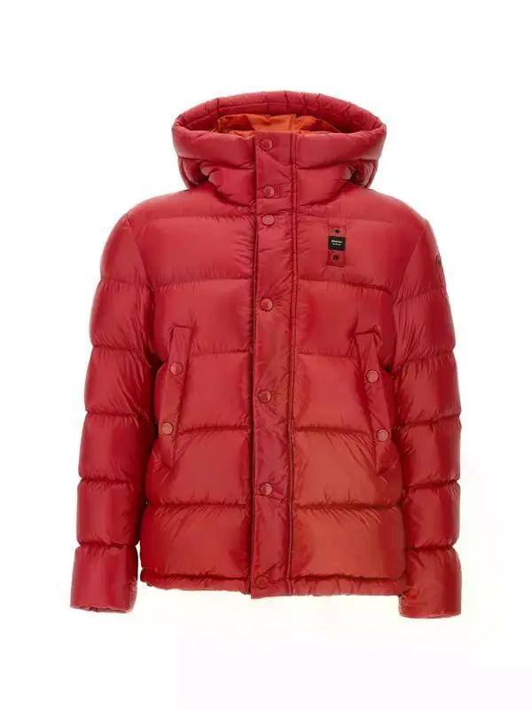 BLAUER. Hooded Quilted Down Jacket