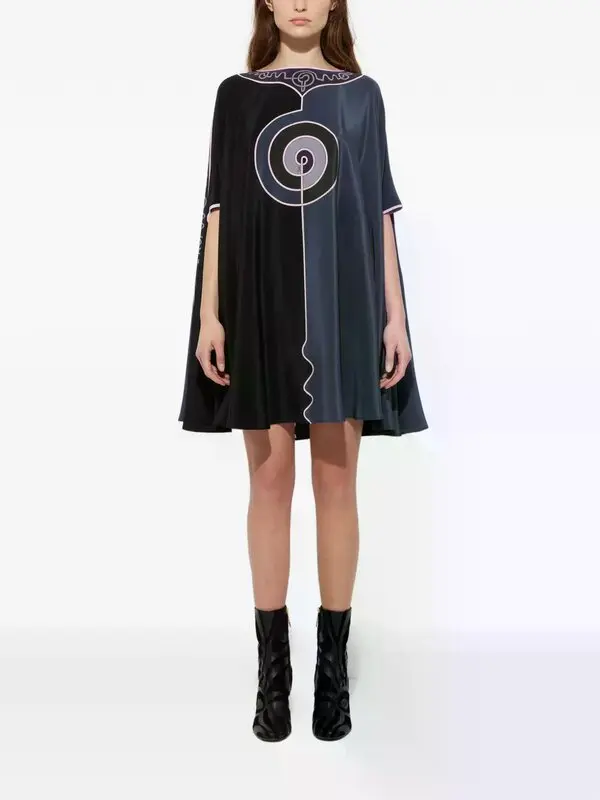 Emilio Pucci Astro-print Cape Mini Dress