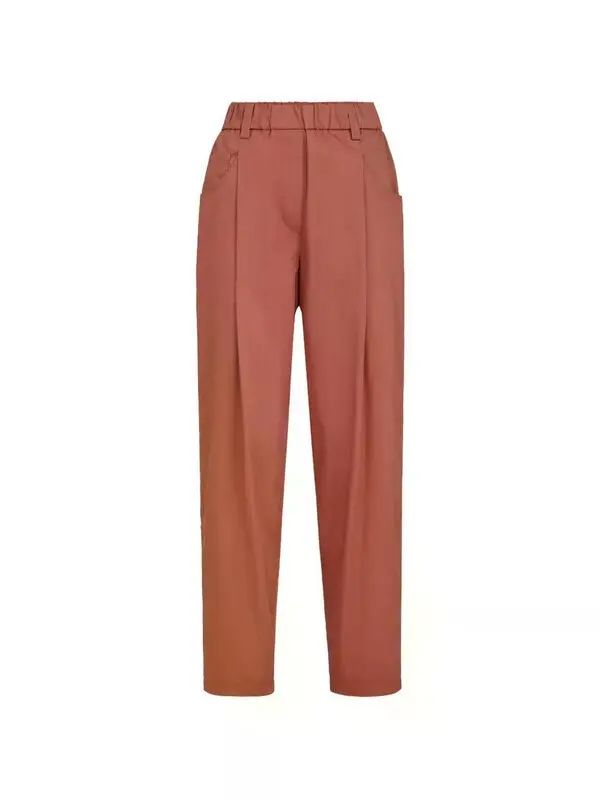 Brunello Cucinelli Five-pocket Trousers With Monili Decoration - Orange