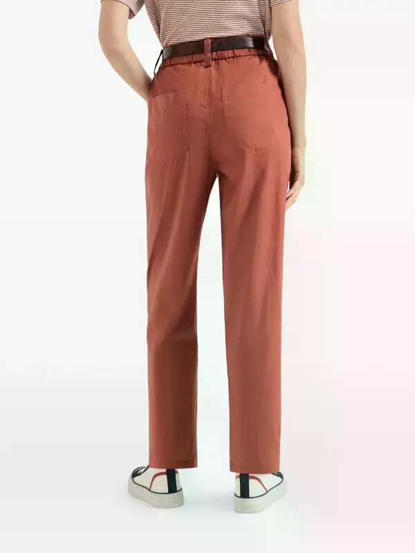 Brunello Cucinelli Five-pocket Trousers With Monili Decoration - Orange