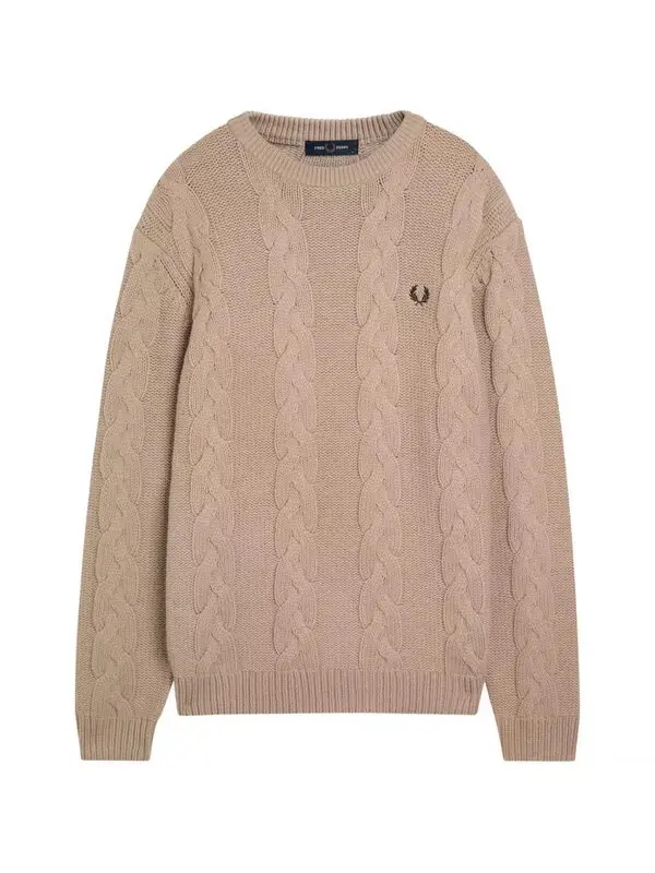 Fred Perry Cable Knit Sweater - Neutrals