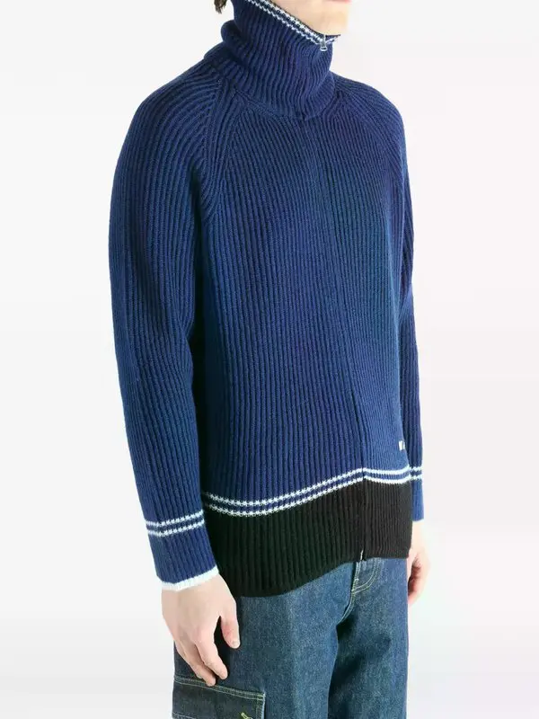 Marni Zip-up Roll-neck Cardigan