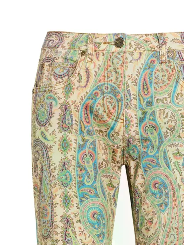 Etro Paisley-print Straight-leg Jeans