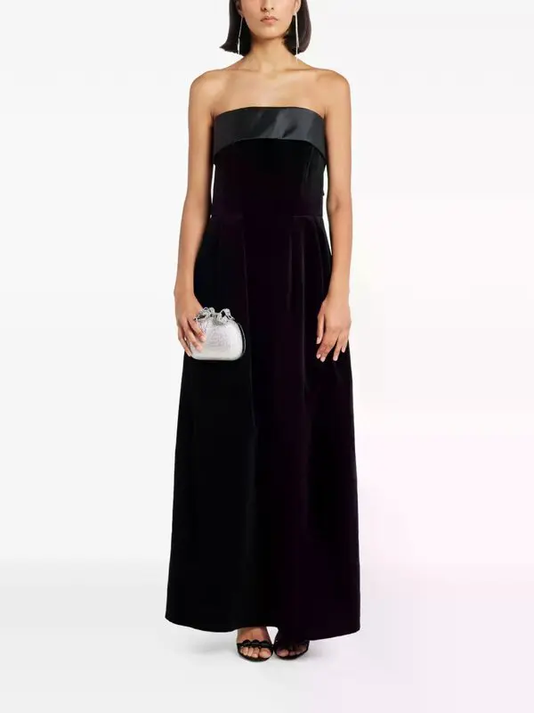 Dice Kayek Strapless Ankle-length Dress With Bow Detail