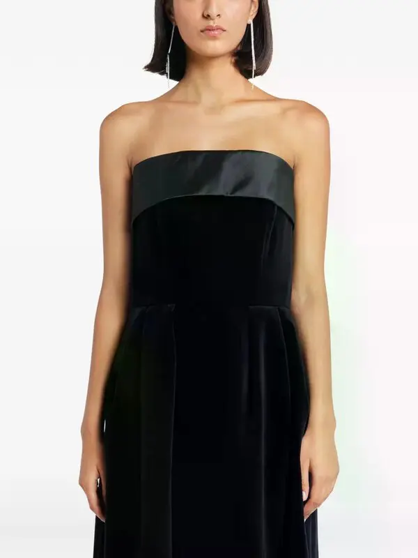 Dice Kayek Strapless Ankle-length Dress With Bow Detail