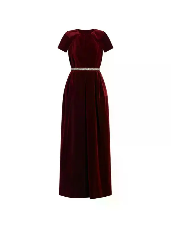 Dice Kayek Embellished Belted Dress