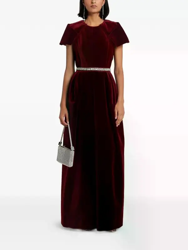 Dice Kayek Embellished Belted Dress