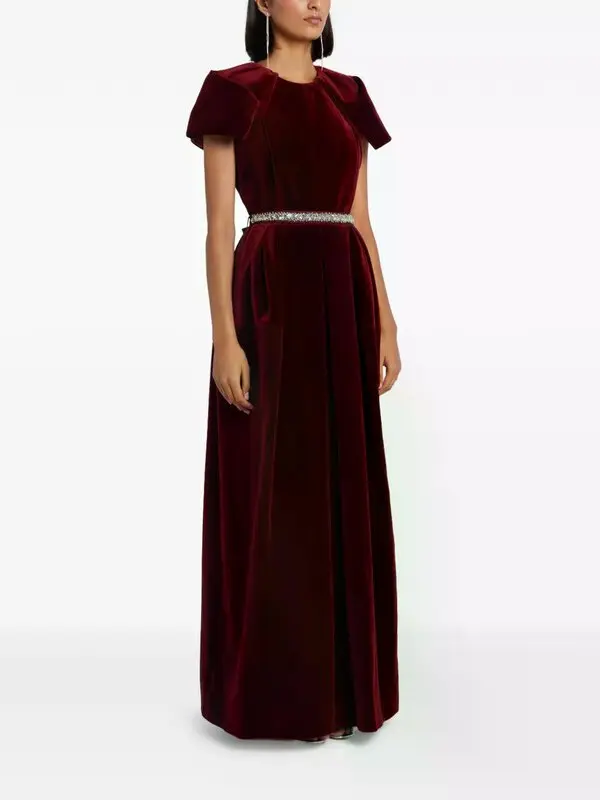 Dice Kayek Embellished Belted Dress