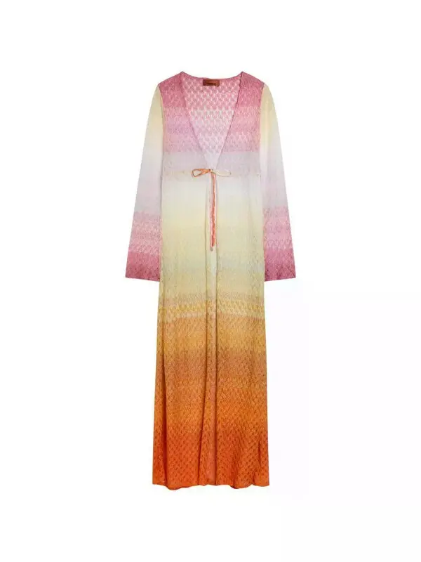 Missoni V-neck Tie Cover-up - Orange