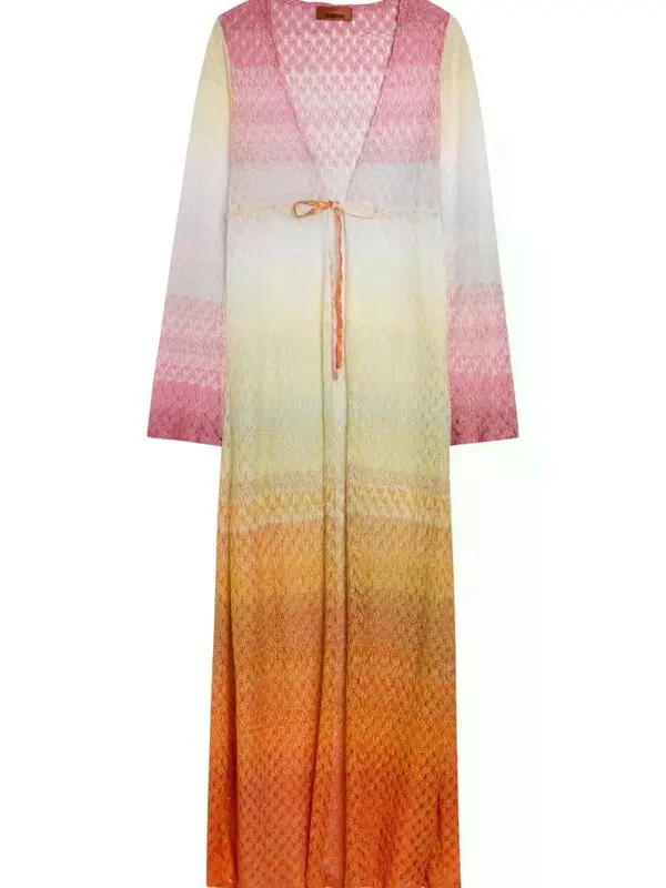 Missoni V-neck Tie Cover-up - Orange