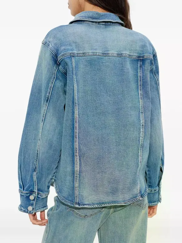 GESTUZ Buttoned Pocketed Denim Jacket