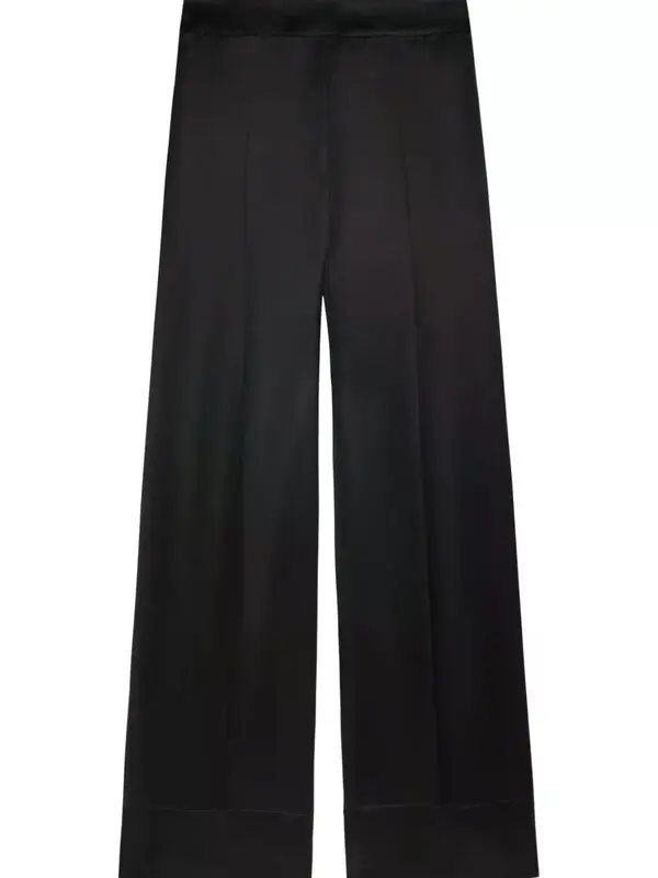 JOSEPH Dijon Palazzo Pants With Back Slit Pockets