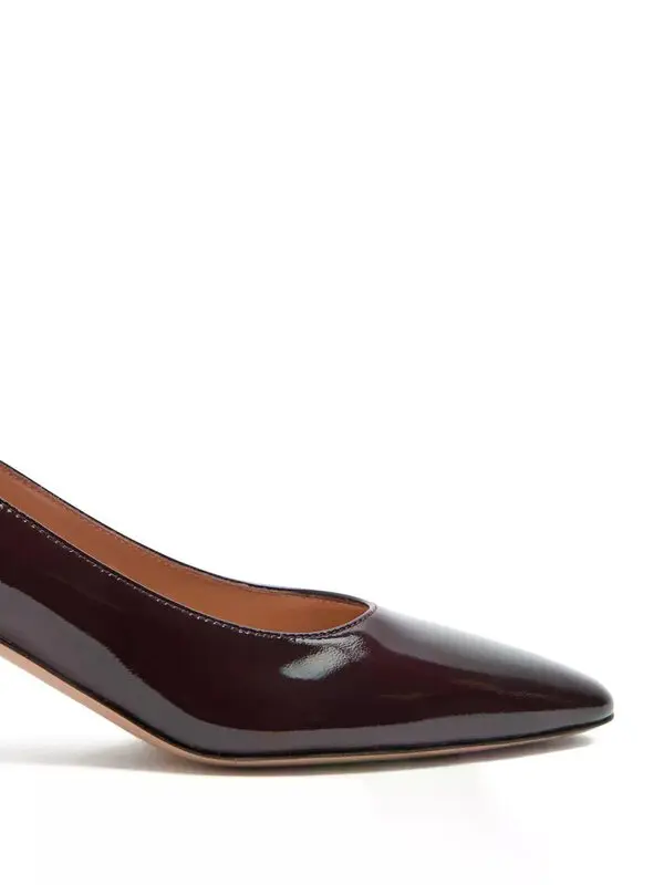 GIANVITO ROSSI Amelia Patent-leather Pumps - Brown