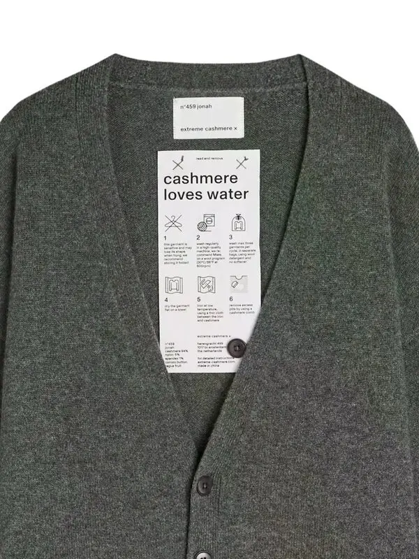 Extreme Cashmere N°459 Jonah Button Cardigan - Grey