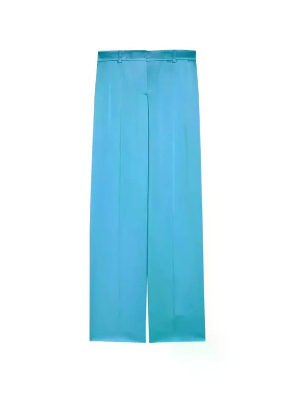 Stella McCartney Pleat-detail Tailored Trousers - Blue