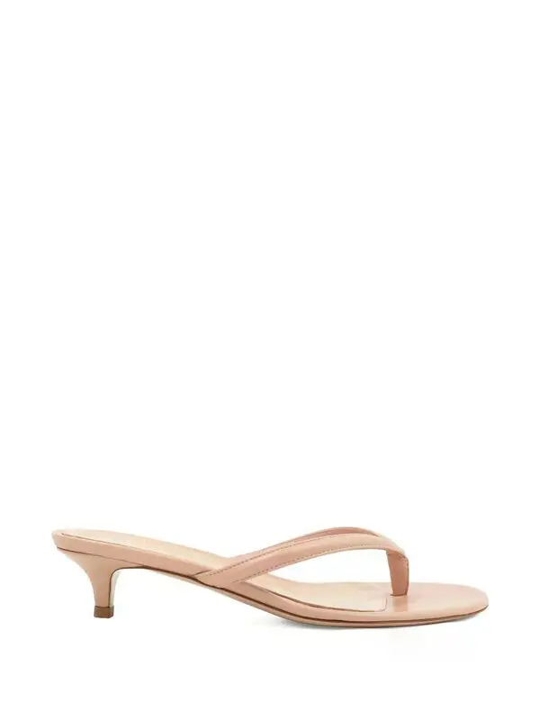 GIANVITO ROSSI Thong Strap Kitten Heel Sandals