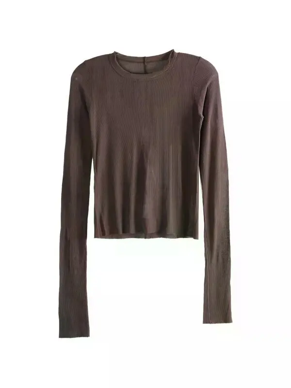 Rick Owens Ribbed Long-sleeved Top