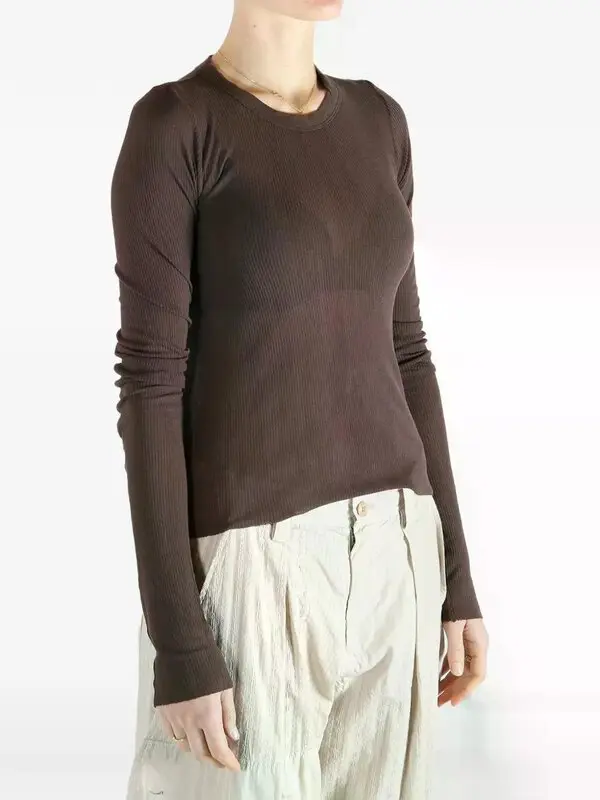 Rick Owens Ribbed Long-sleeved Top