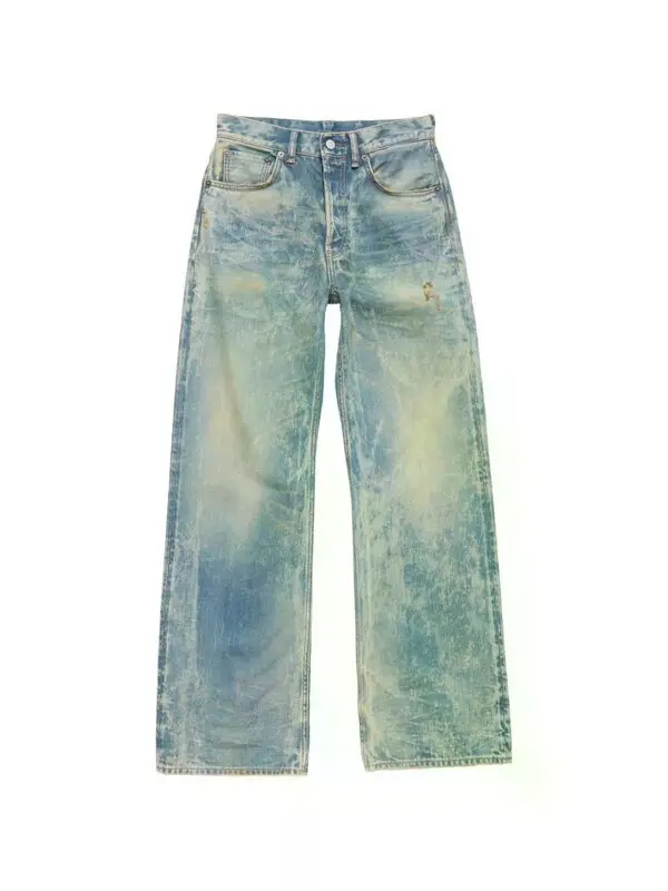 Acne Studios Distressed Five-pocket Jeans - Blue