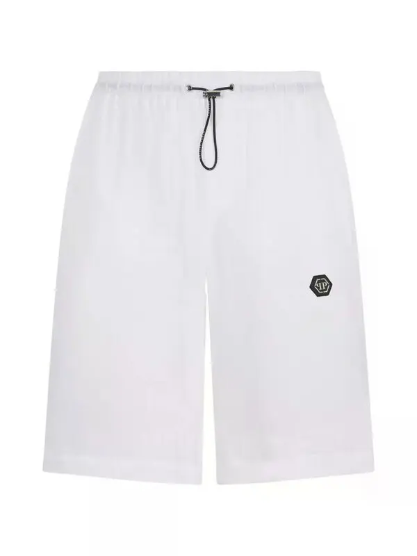 Philipp Plein Drawstring-waist Shorts - White