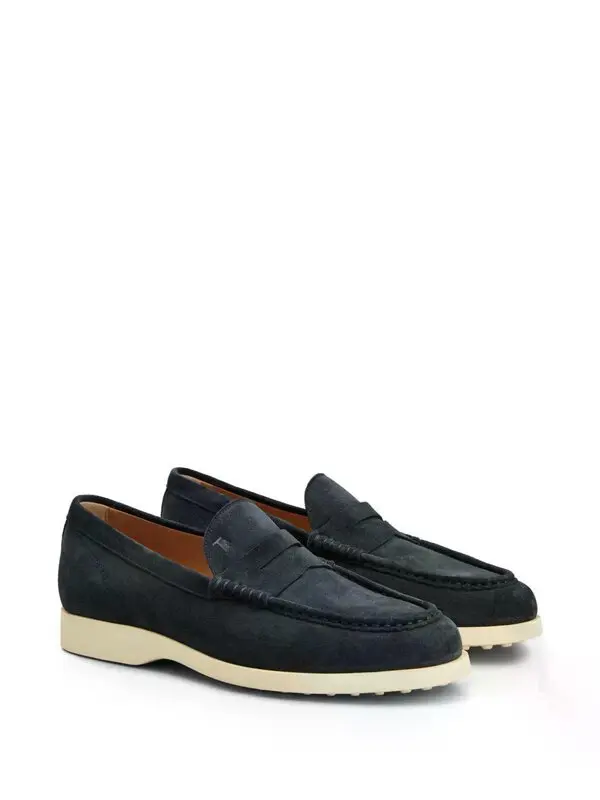 TOD'S Suede Penny Loafers