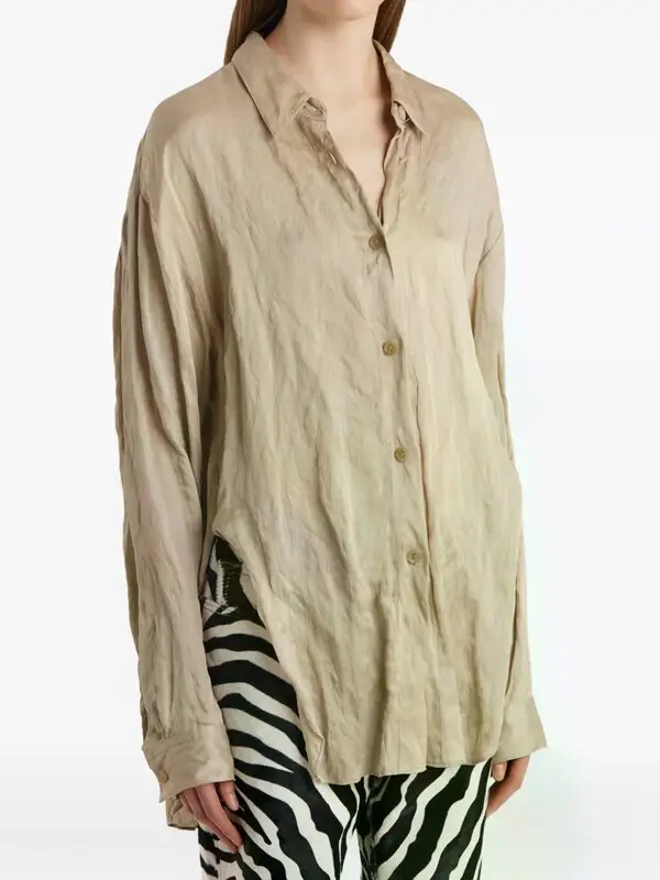 Khaite Goya Button-down Shirt - Neutrals