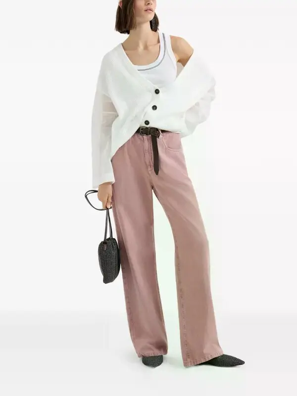 Brunello Cucinelli Garment-dyed Monili Trousers
