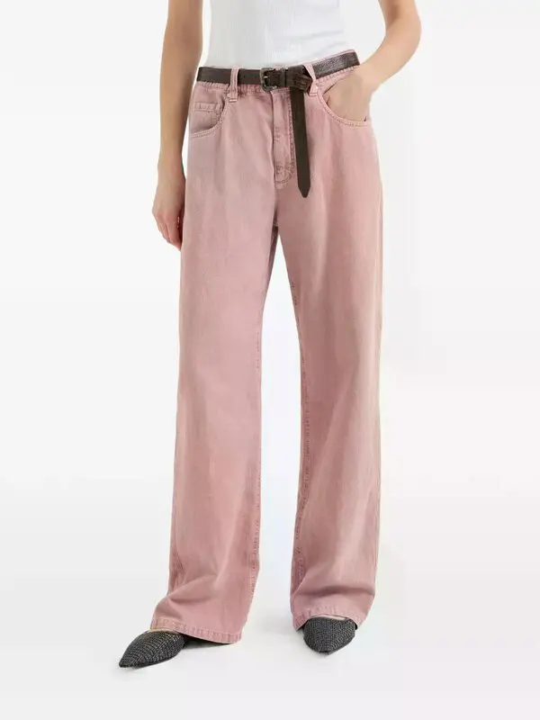 Brunello Cucinelli Garment-dyed Monili Trousers