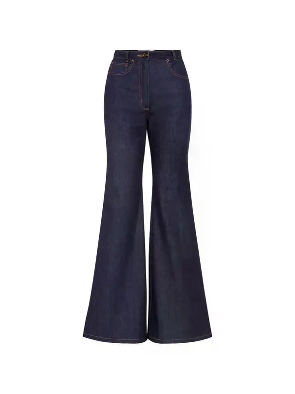 Florence & Fortitude Flared Seam Denim Trousers