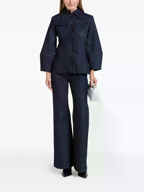 Florence & Fortitude Flared Seam Denim Trousers