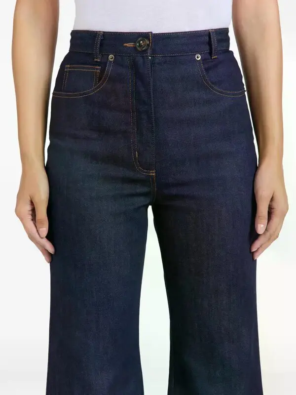 Florence & Fortitude Flared Seam Denim Trousers