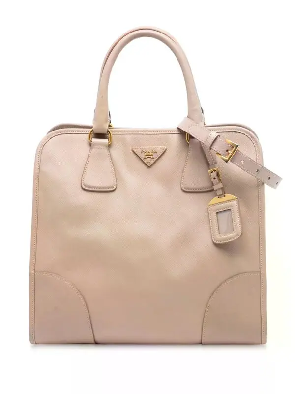 Prada Saffiano Lux Shopping Tote - Pink