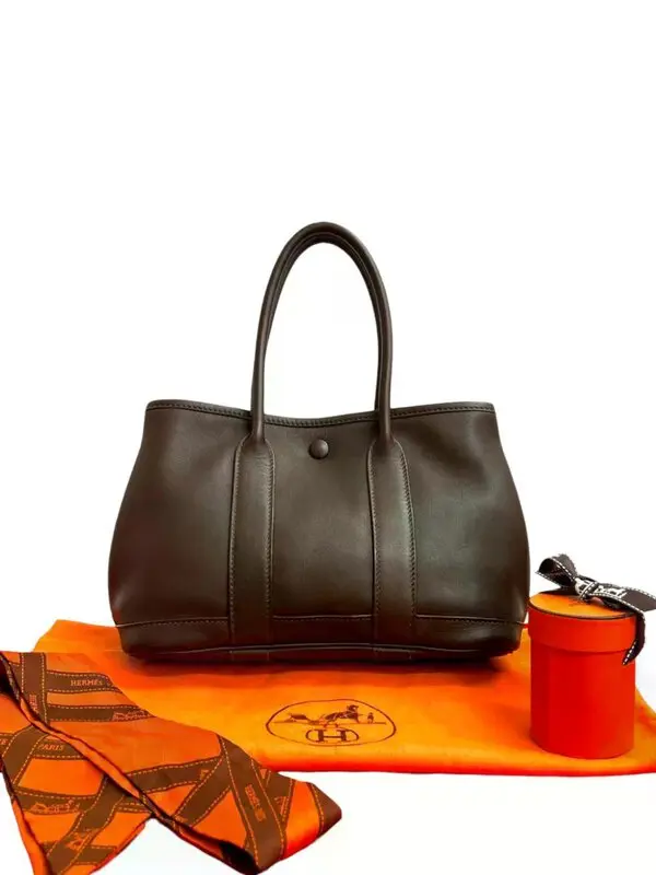Hermès 2004 Swift Leather Garden Party 23 Tote Bag - Brown