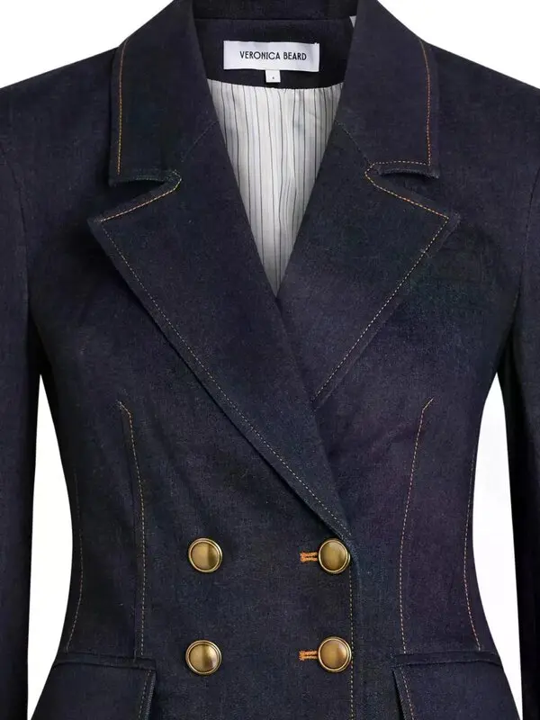 Veronica Beard Claude Dickey Double-breasted Blazer - Blue
