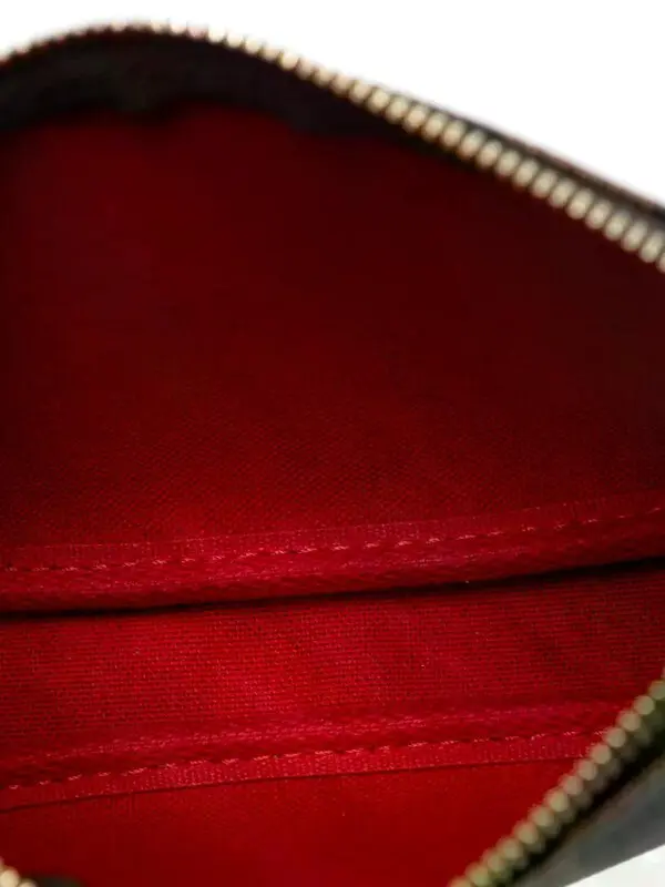 LOUIS VUITTON 2014 Damier Ebene Mini Pochette Accessoires - Brown