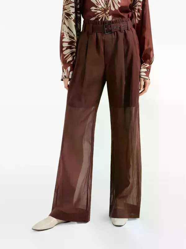 Brunello Cucinelli Belted Palazzo Pants