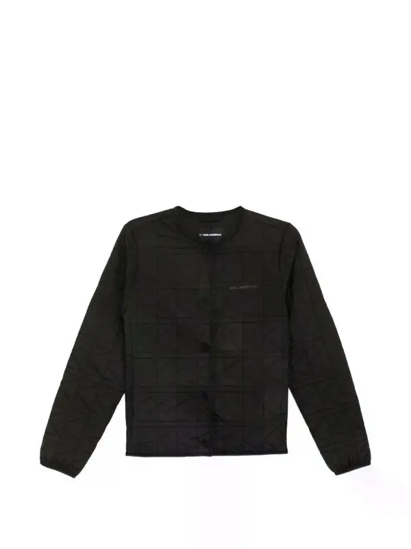Karl Lagerfeld Logo-embroidered Quilted Jacket