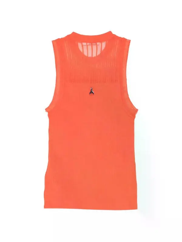 Patrizia Pepe Sleeveless Knit Tank Top - Orange
