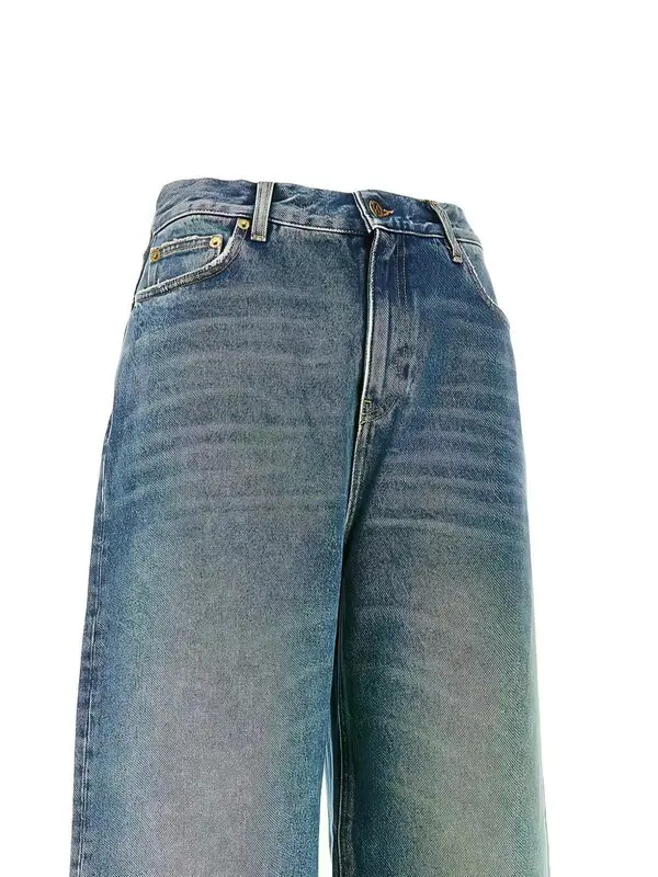 GOLDEN GOOSE Boyfriend Jeans In Stone-washed Denim - Blue