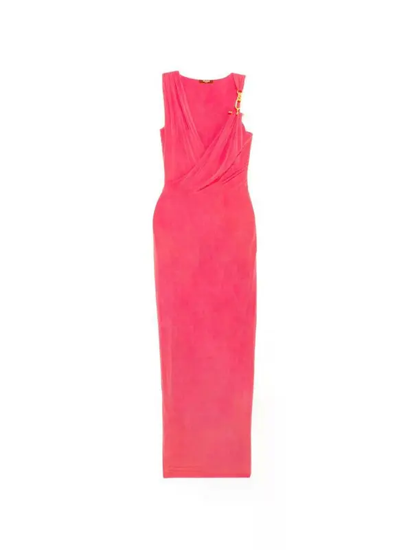 Balmain Draped Sleeveless Dress