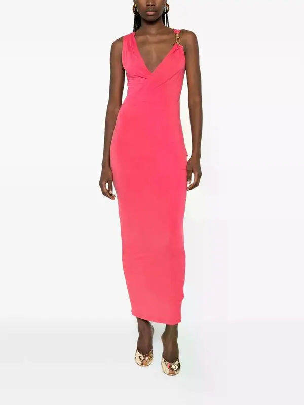 Balmain Draped Sleeveless Dress