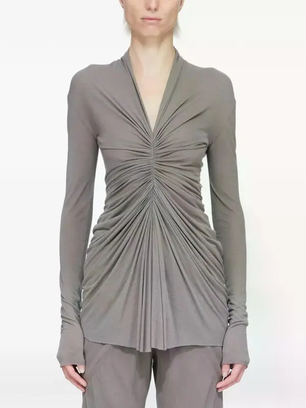 Rick Owens Draped Top - Grey